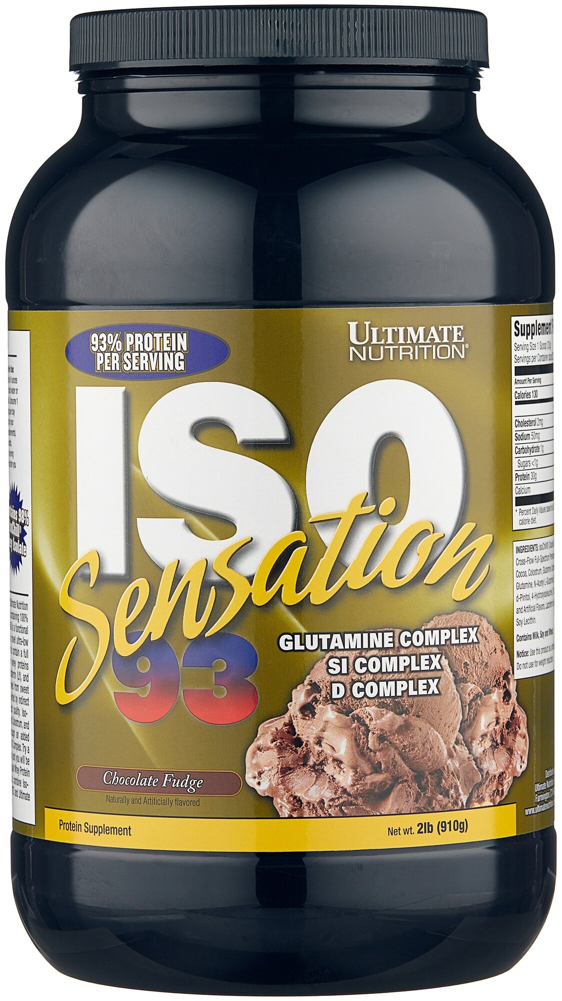 Протеин Ultimate Nutrition ISO Sensation 910 гр, Шоколадная помадка