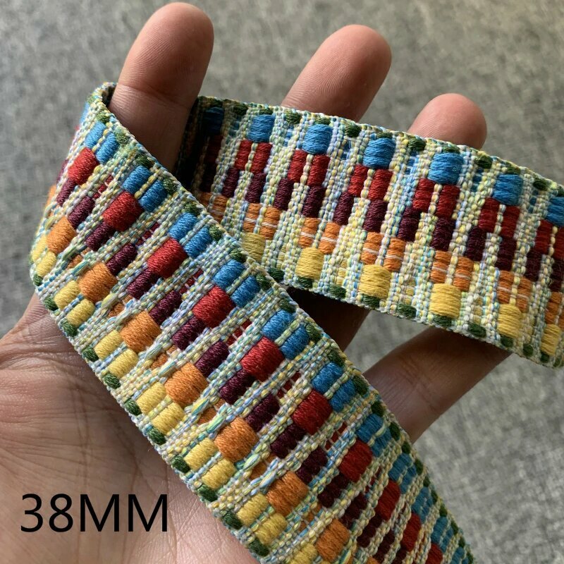 Кружевная лента Zerzeemooy полушелковая 3 ярда Бирюзовый, 01 38MMX3YARD