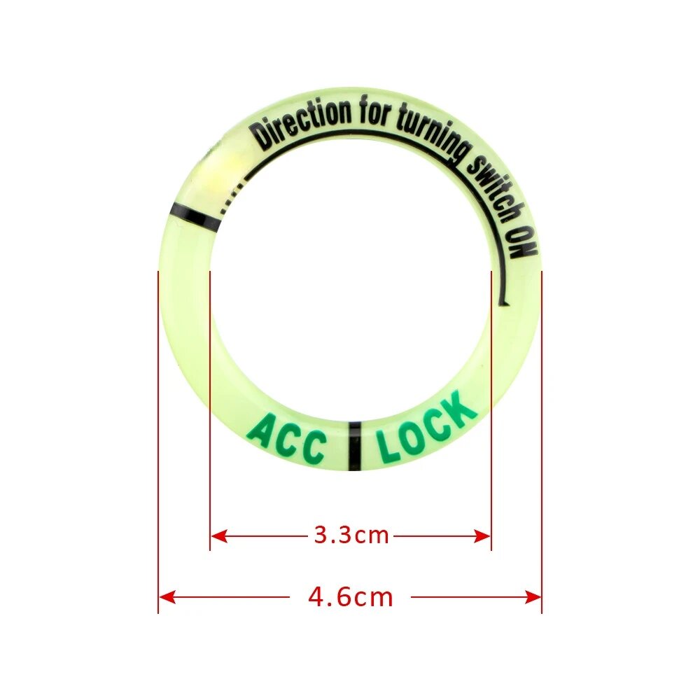 Светящееся кольцо для ключей, 3.3см, ACC LOCK