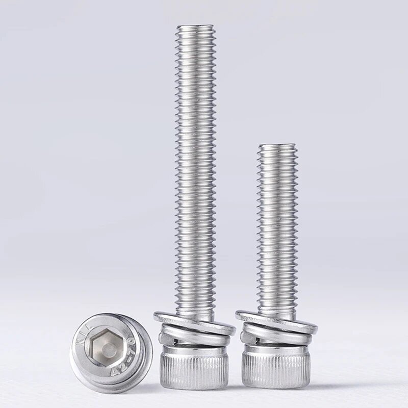 Винт М6х30мм из нержавеющей стали, 5шт, Knurled