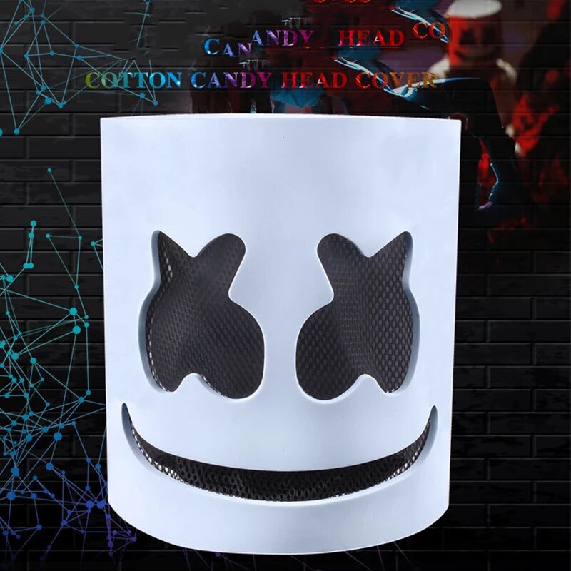DJ Marshmello светящаяся маска YEAHUI EL No Light Mask 14