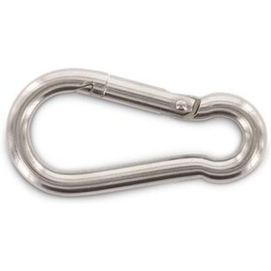 Карабин Море-метизов АРТ 9075 пружинный А4, 10x100 мм, 1 шт KARABPRА4А4101001М