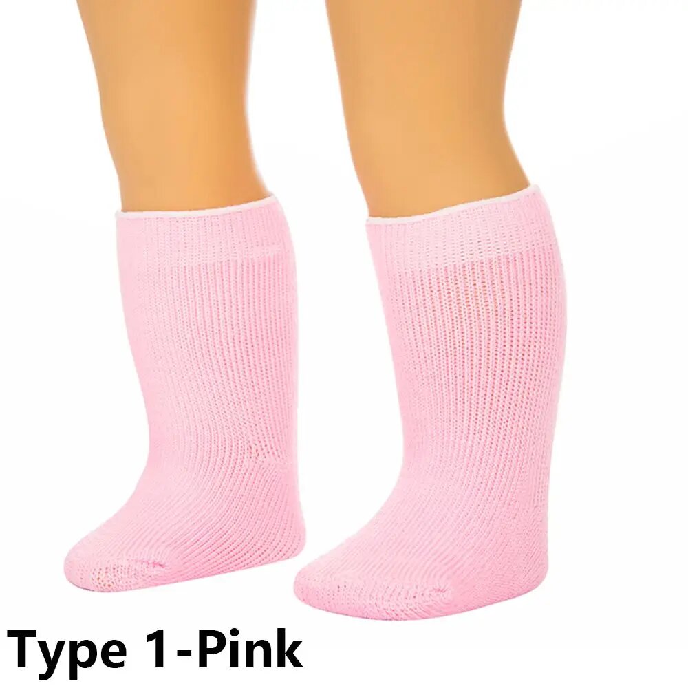 Розовые носки для кукол 18 дюймов, Type 1-pink