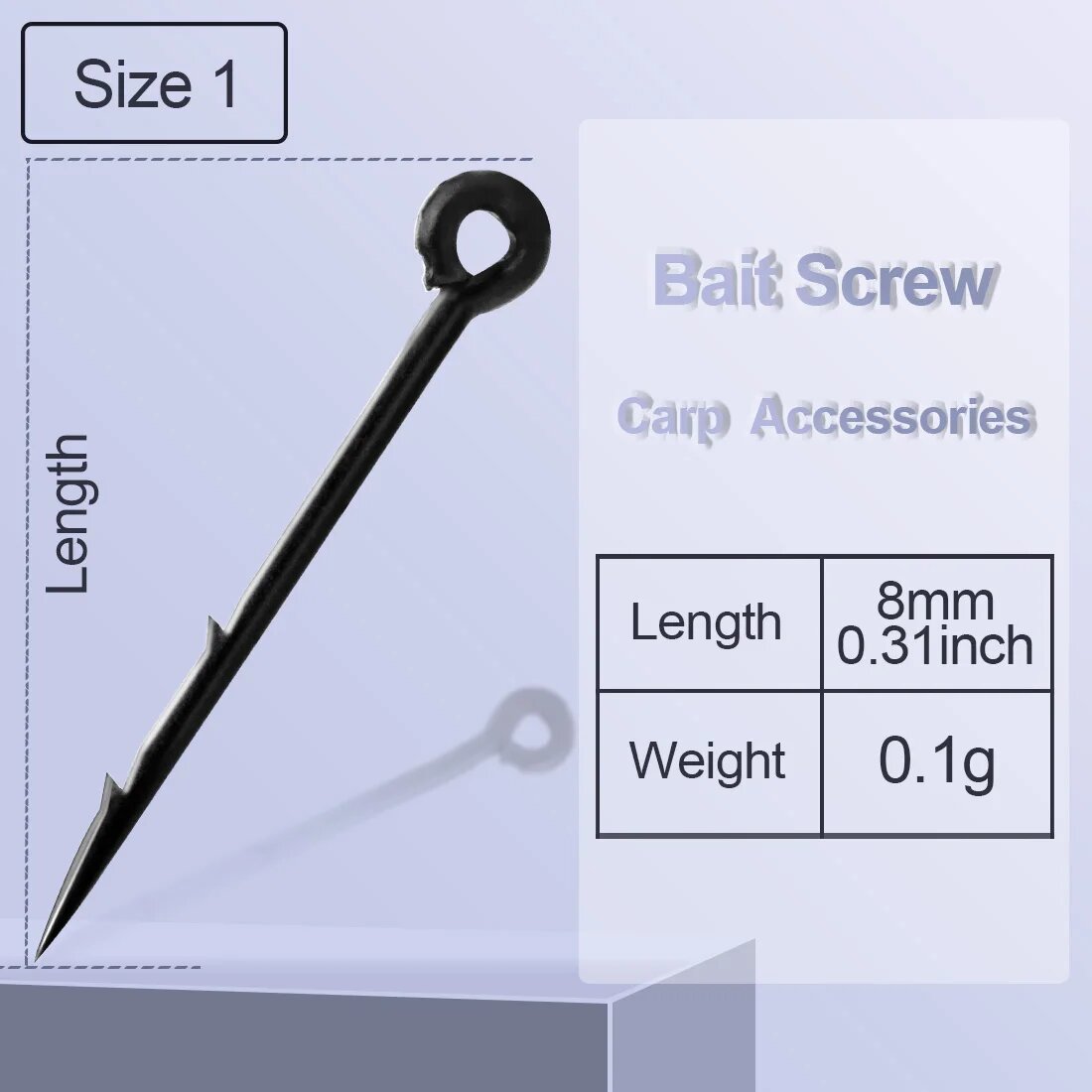 FishTrip иглы для приманки 50 шт. Size8mm