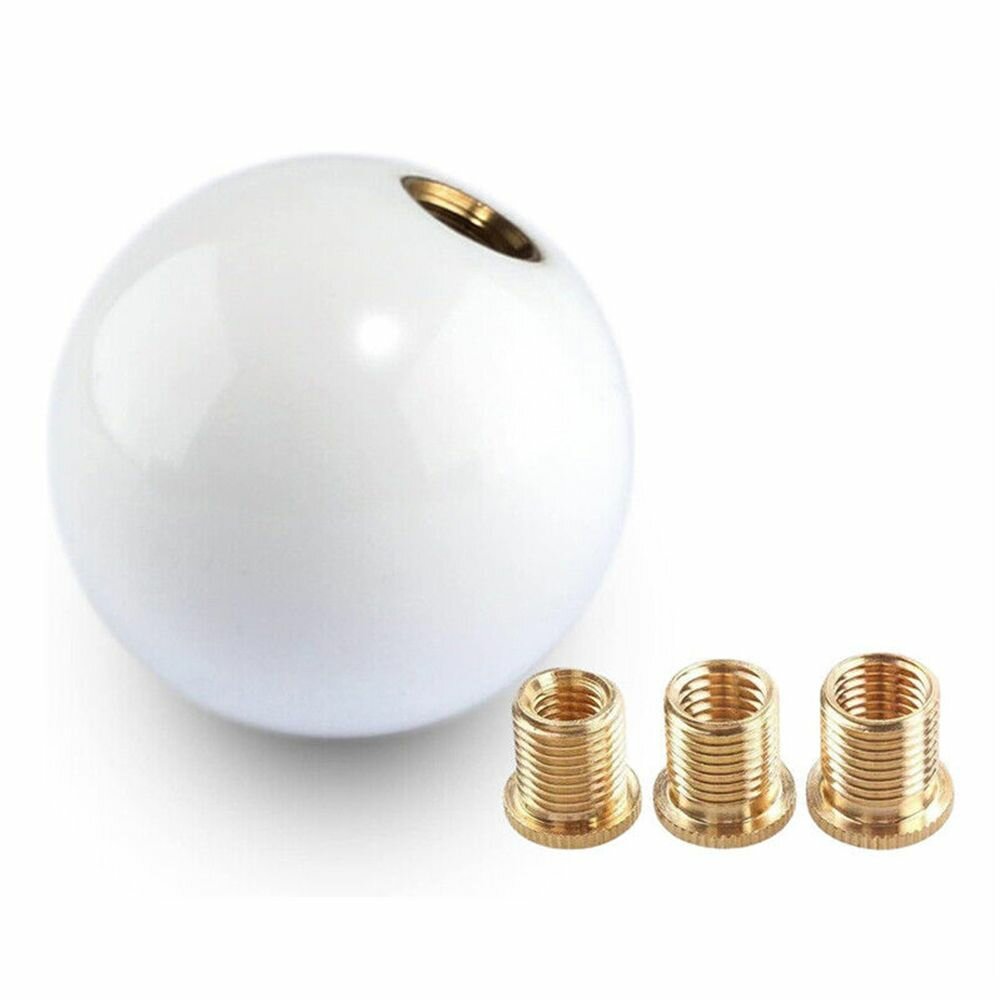 Универсальная акриловая белая круглая ручка переключения передач с адаптером