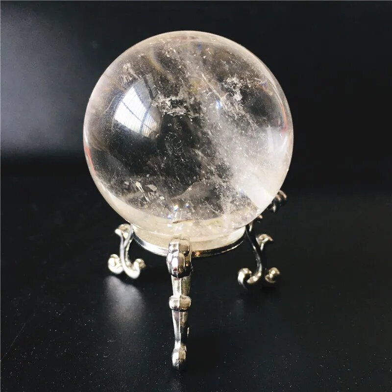 Кристальный шар из белого кварца WEI HONG 5-7 см 6.5-7cm, серебристый