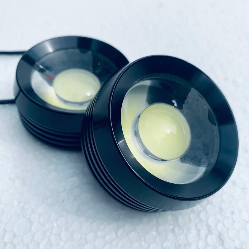 12 В 2x 9 Вт Круглый светодиодный автомобильный вспышка из сплава Авто дневные ходовые огни drl со стробоскопом для вспомогательной светодиодной противотуманной фары