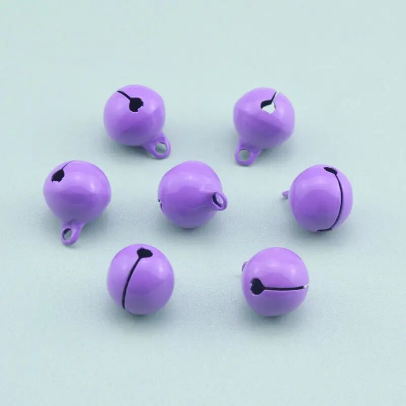 Металлические колокольчики 15 шт. Фиолетовый, Purple, 1.35X1.7cm 15PCS