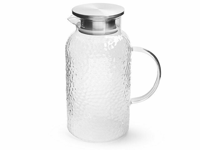 6589 FISSMAN Кувшин для горячих и холодных напитков с фильтром 1800мл (жаропрочное стекло)