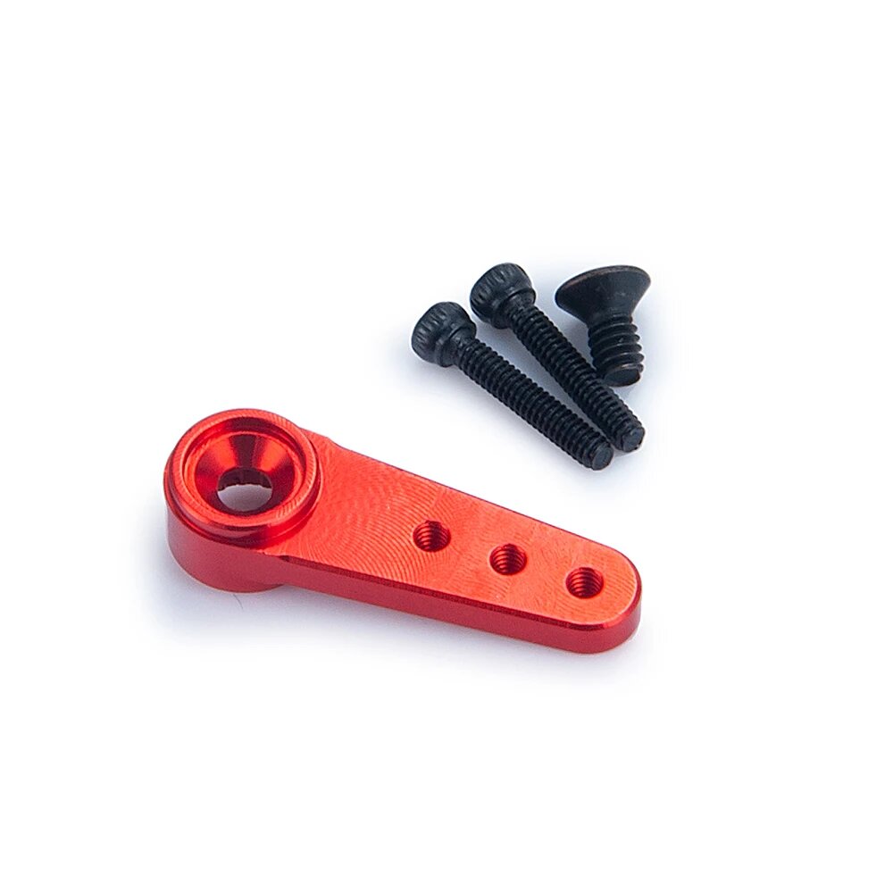 YEAHRUN EMax ES08MAII Аналоговый сервопривод 15T для Axial SCX24 Красный, Servo Arm-Red