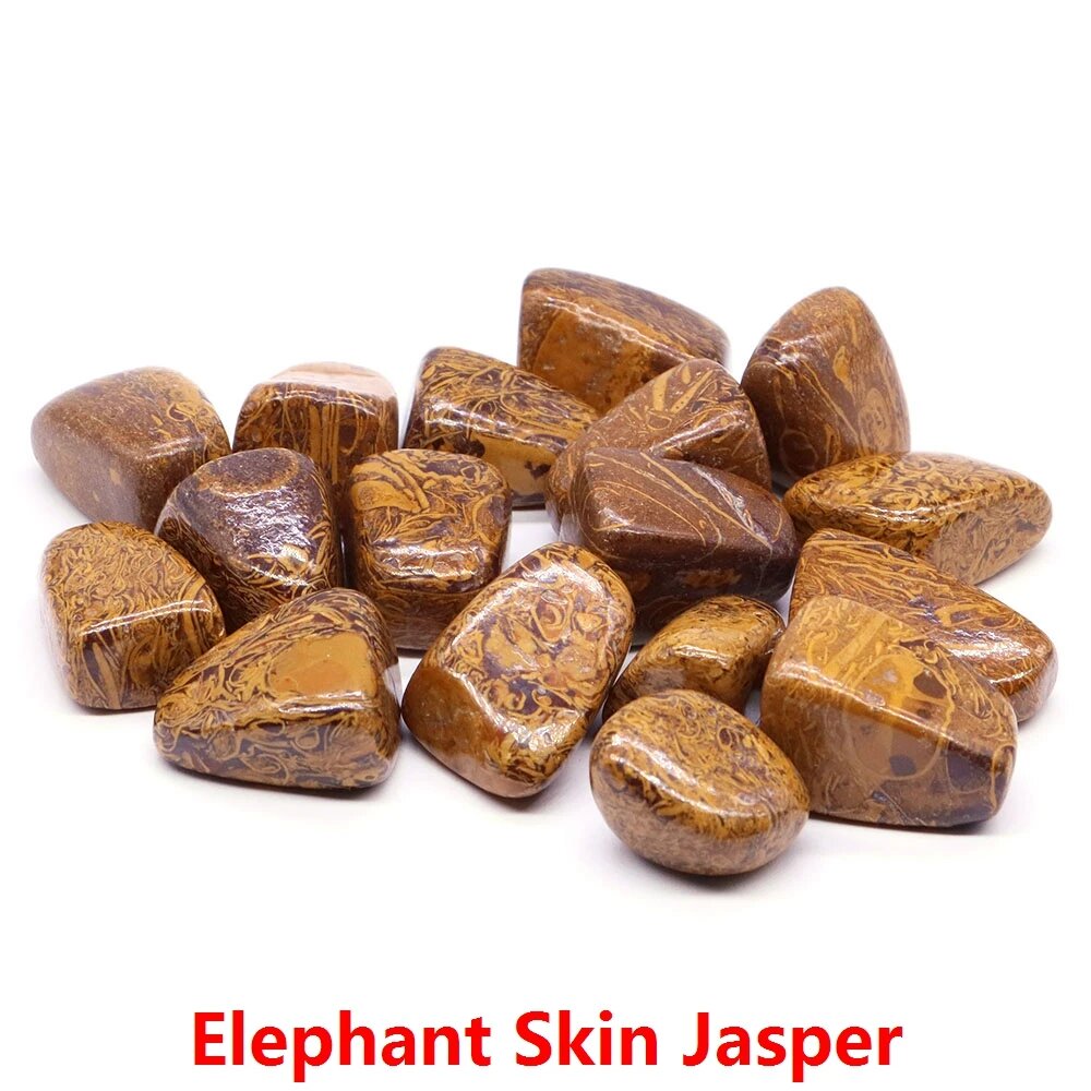 Микролабрадорит, натуральный камень Коричневый, 200g, Fossil Elephant Skin