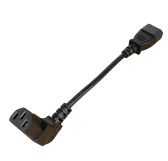 Fengyidz Угловой удлинительный кабель C13-C14 черный 0.2 м Up Angle Cord