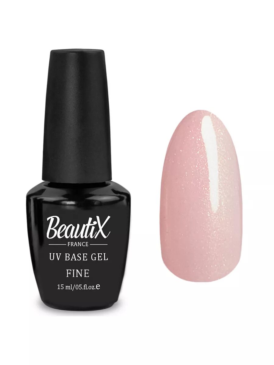 Камуфлирующее базовое покрытие Beautix UV Base Gel "FINE", 15мл