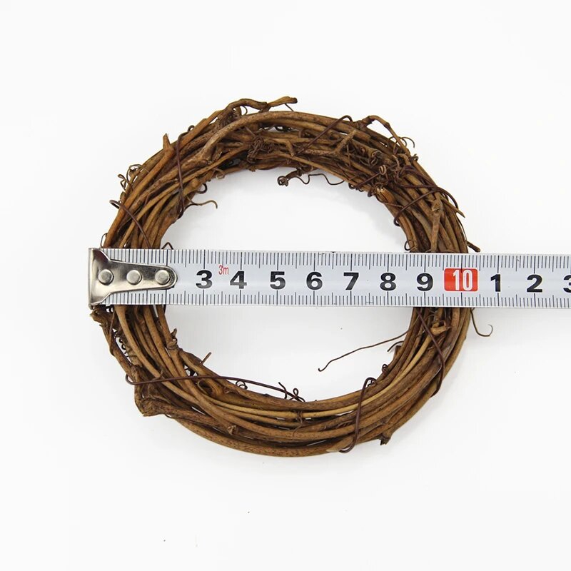 Рождественская гирлянда FEEUNM FPW57 из ротанга Rattan Wreath 10cm