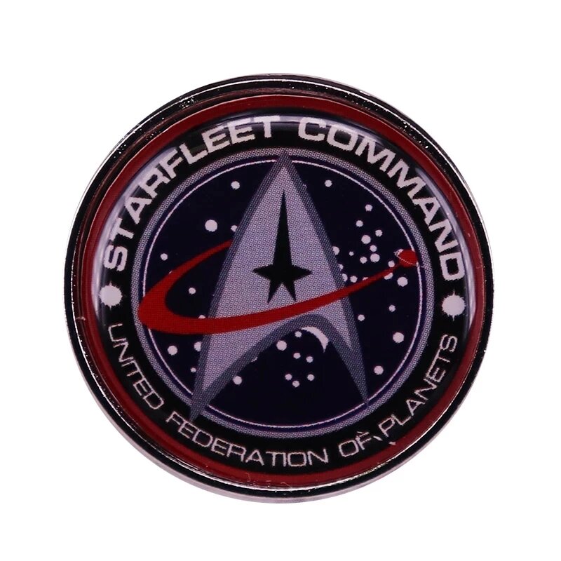 Косплей значок Starfleet Command, красный, цвет 15