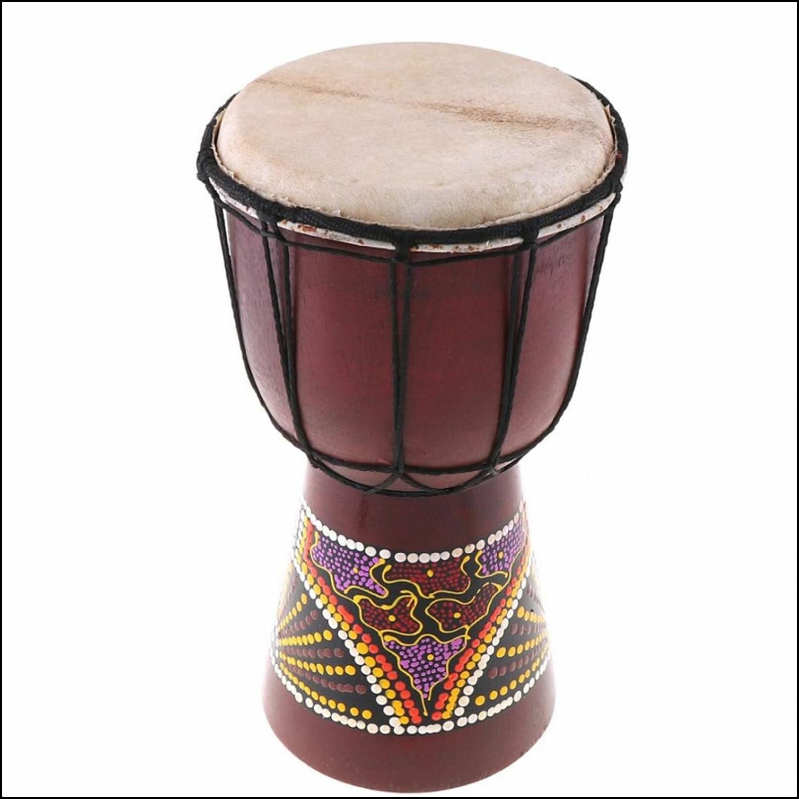 Барабан6-дюймовый африканский барабан, Многоцветный, Tomshoo