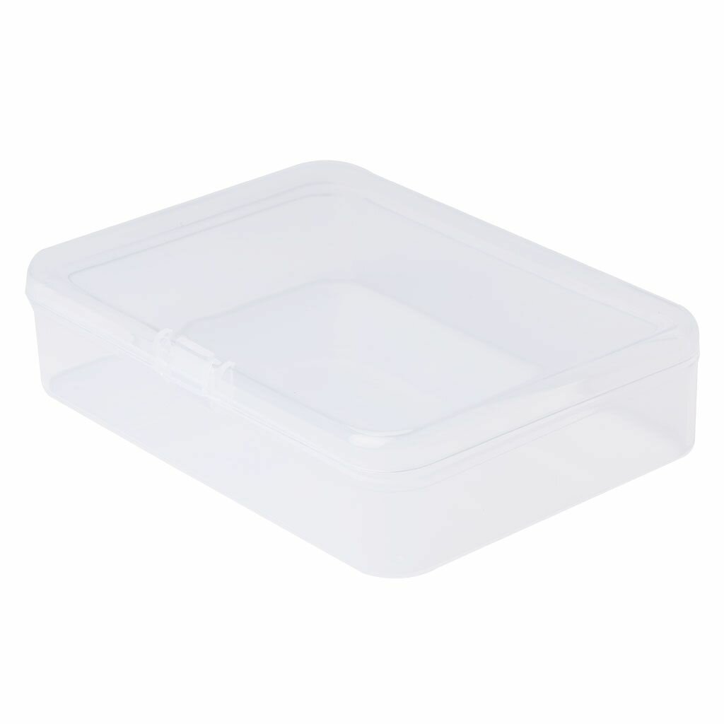 Прямоугольная пластиковая прозрачная коробка для хранения организация контейнера