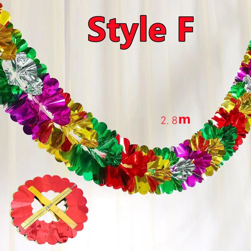 Гирлянда декоративная фольгированная Style F, 2.8 м