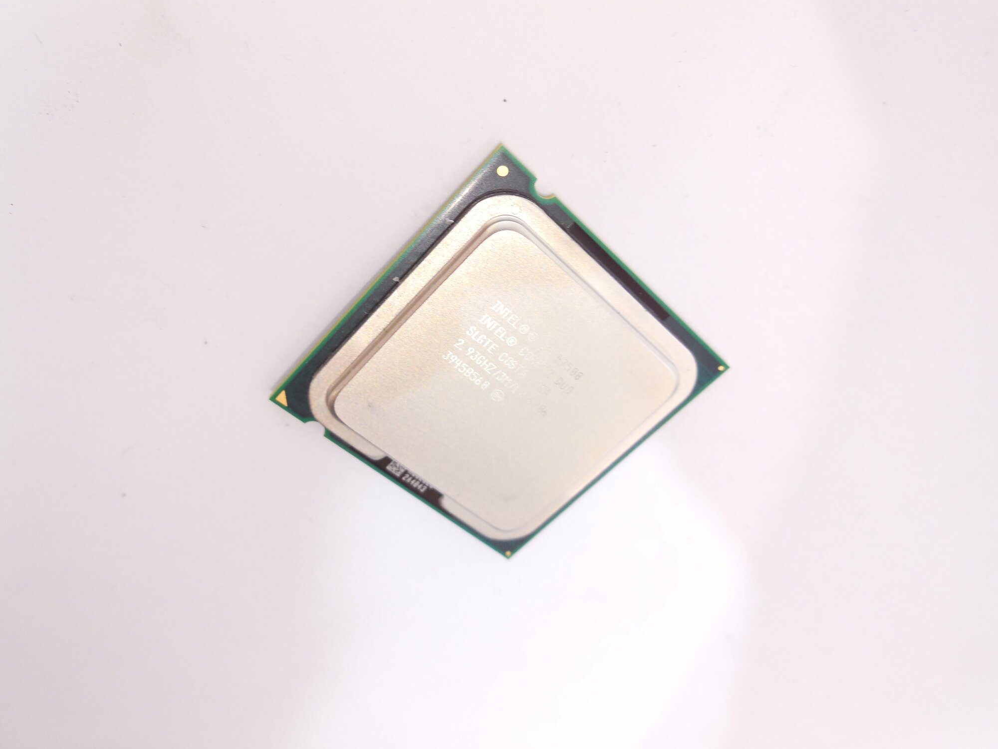 Процессор SLGTE Intel Core 2 Duo E7500 2.93GHz 2 ядра, Socket LGA775, Cache L2 3Mb, FB 1066MHz, TDP 65W, Wolfdale, 45nm, 64-bit, NX Bit — фото 1