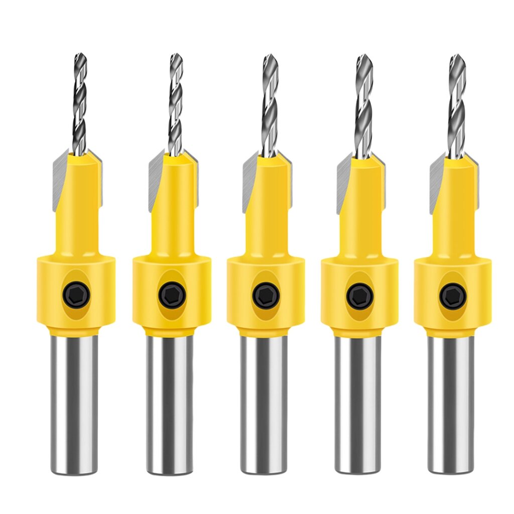 5/7 шт. Сверло с зенкером 8 мм, - 5ШТ 8 мм