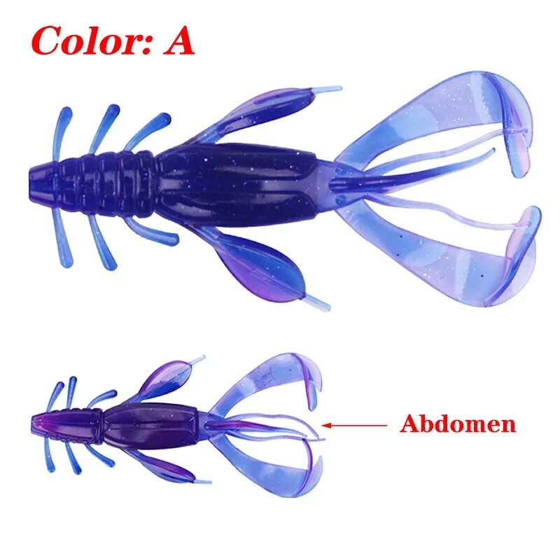 Проleurre Crazy Flapper силиконовая приманка для рыбалки 2 шт. Синий, A