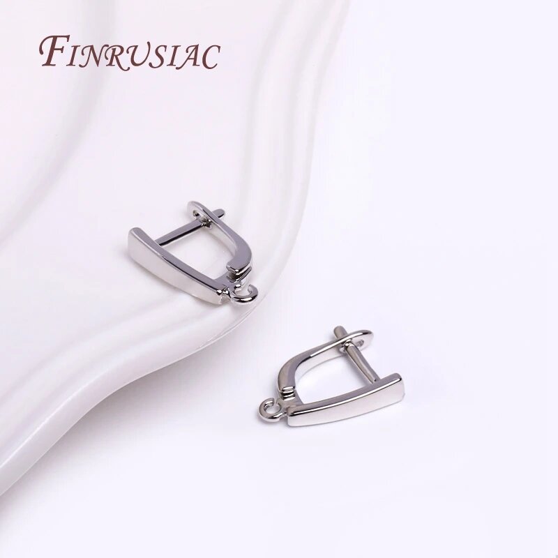 Швензы для сережек FINRUSIAC, Rhodium Plated