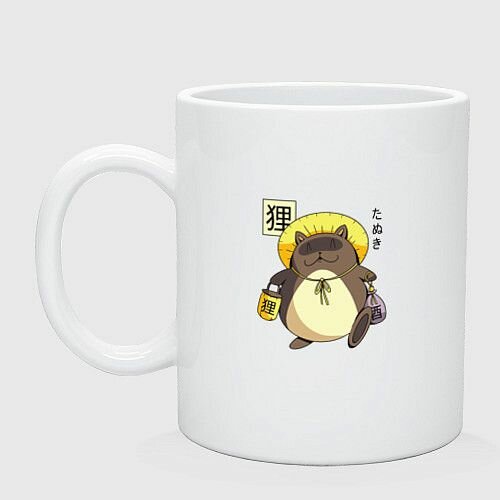 Tanuki Yokai Japanese Demon Керамическая кружка