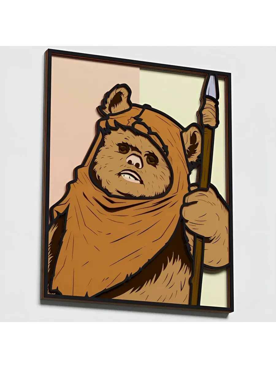 3D Картина по номерам из дерева Ивок, 23x30 см