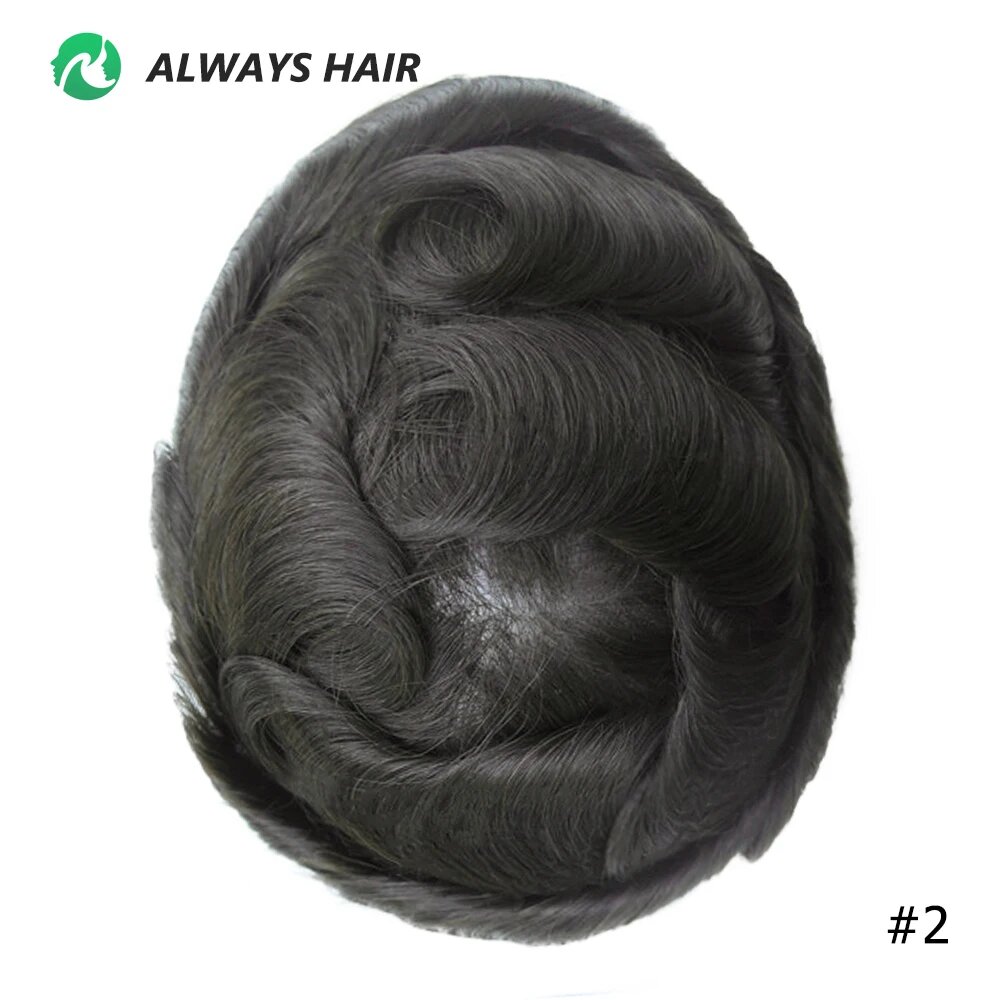Мужской парик Always Hair, цвет 2#, 8x10