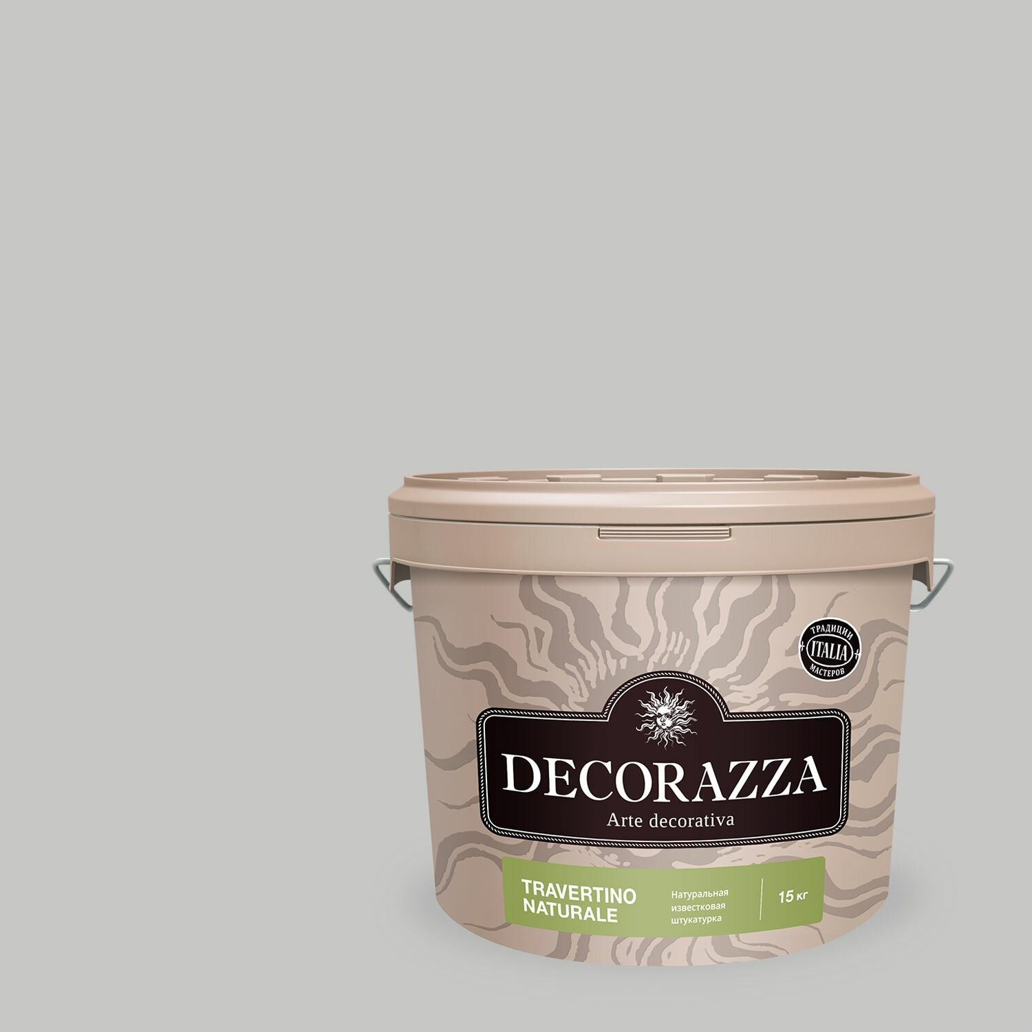 Декоративная известковая штукатурка с эффектом камня Decorazza Travertino Naturale (15кг) TRN 10-11