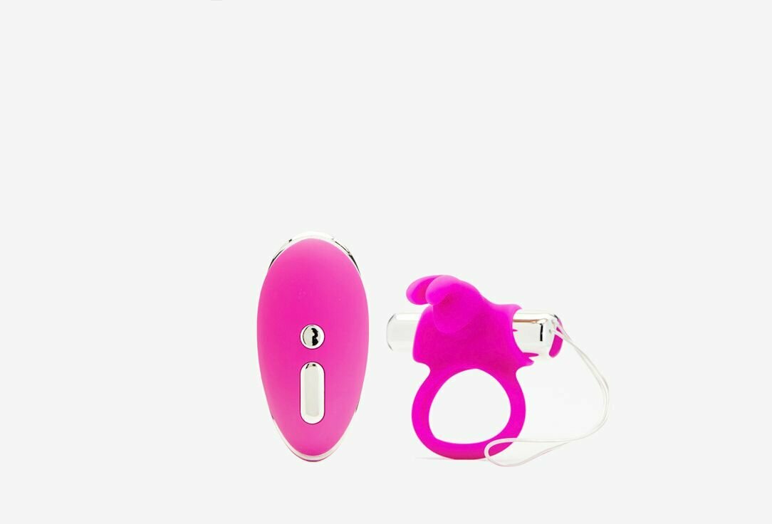 Виброкольцо с пультом фиолетовое HAPPY RABBIT Remote Control Cock Ring