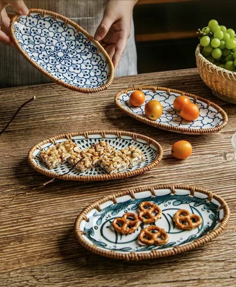 Ротанговые корзины для хранения (четыре)