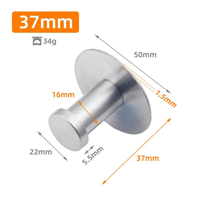 Крючок из нержавеющей стали для одежды 4cm