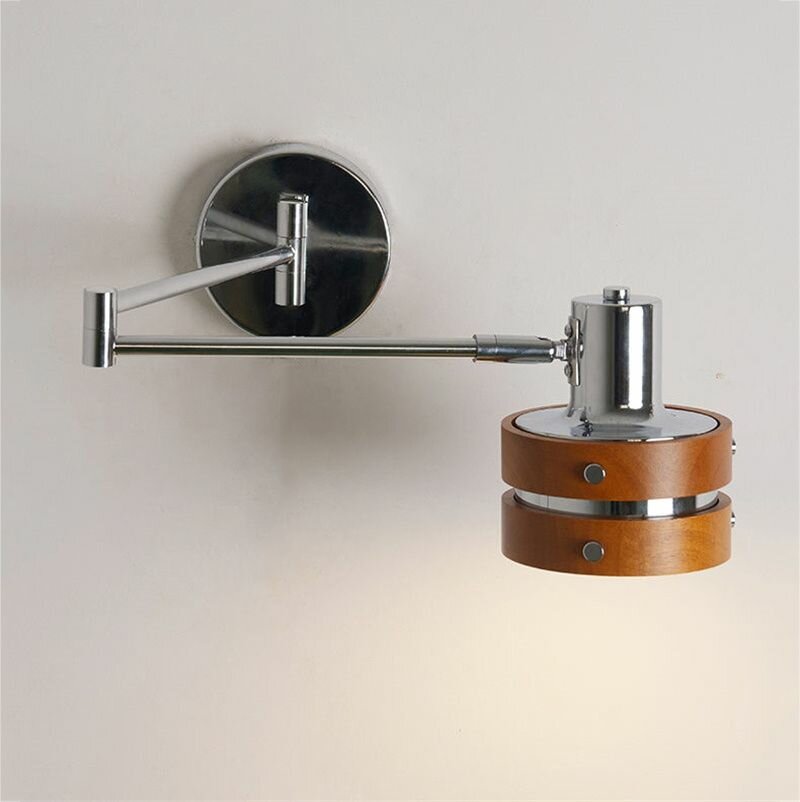 Современный креативный регулируемый настенный светильник для спальни, прикроватной тумбочки, гостиной, освещения для чтения в отеле, поворотное бра E27