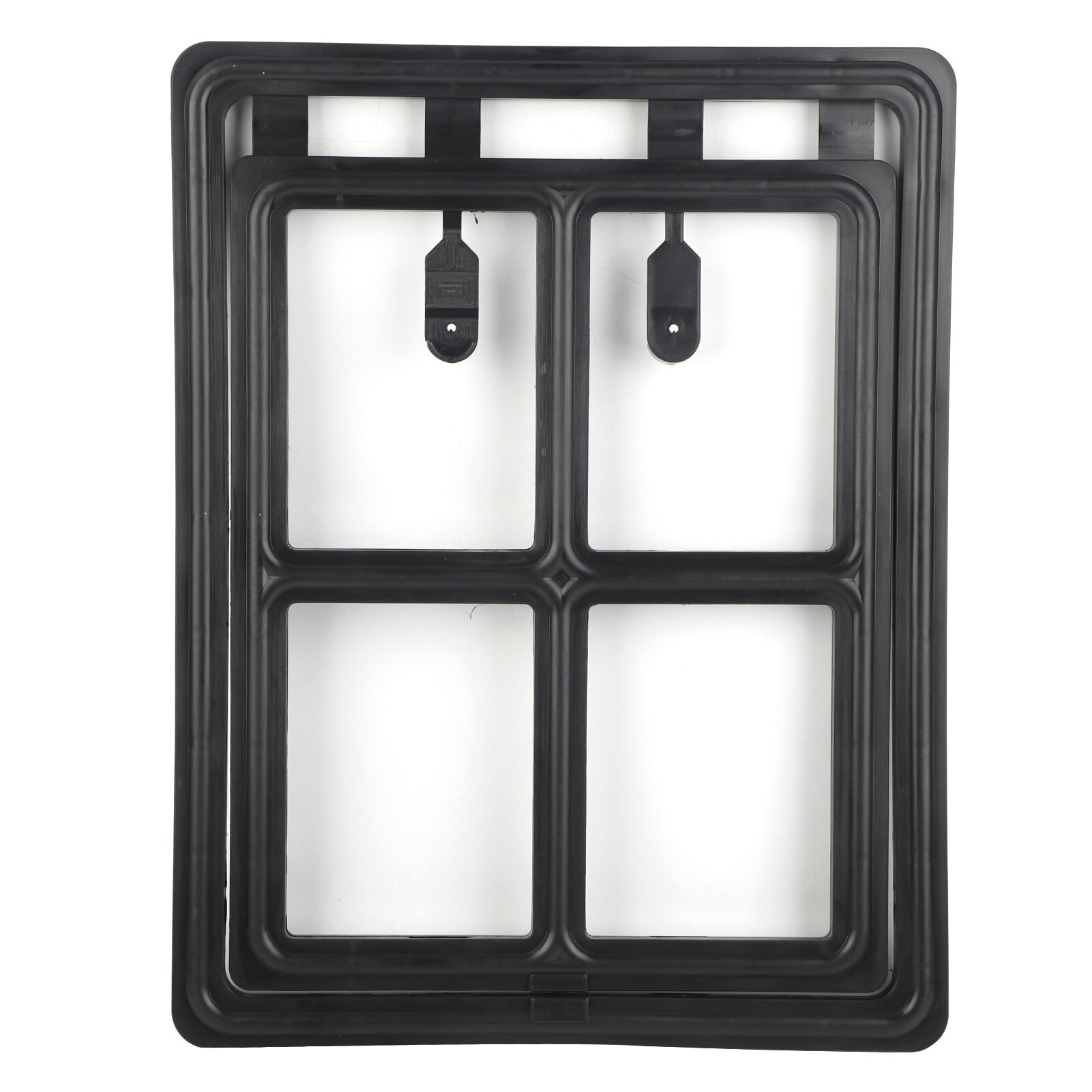 Пластиковая дверца для животных с магнитным замком для собак, кошек, щенков, безопасная сетка на окно, черная, XL, прочная