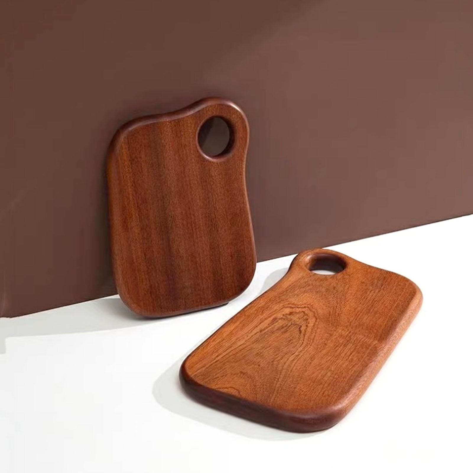 Мини-разделочная доска из черного дерева, многофункциональная маленькая деревянная разделочная доска для фруктов, тарелка для домашней кухни, большой размер