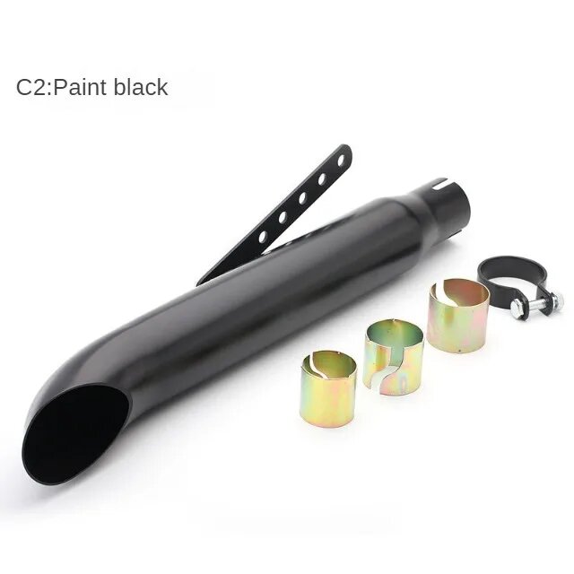 Мотоциклетная выхлопная труба 38/40/43/45 мм для Harley Triumph Черный, C2-black