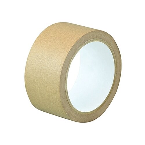 Клейкая лента маскирующая, коричневая, ширина 5 см, длина 25 м