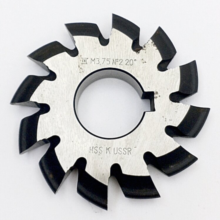 Фреза дисковая зуборезная модульная м3,75 №2 20° HSS