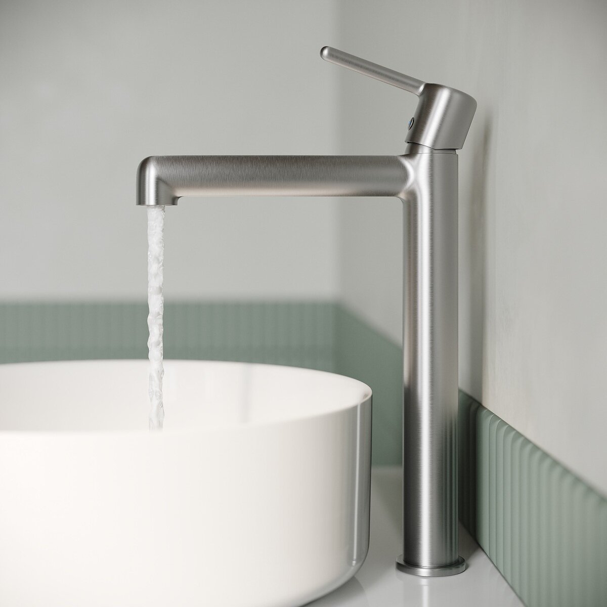 Cмеситель для раковины и умывальника IDDIS Aiger AIGBC01i01 настольный хром матовый