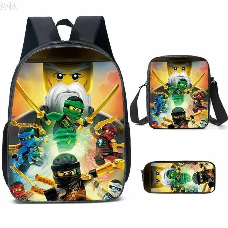 Рюкзак школьный Ninjago сумка для обеда пенал комплект для школьников
