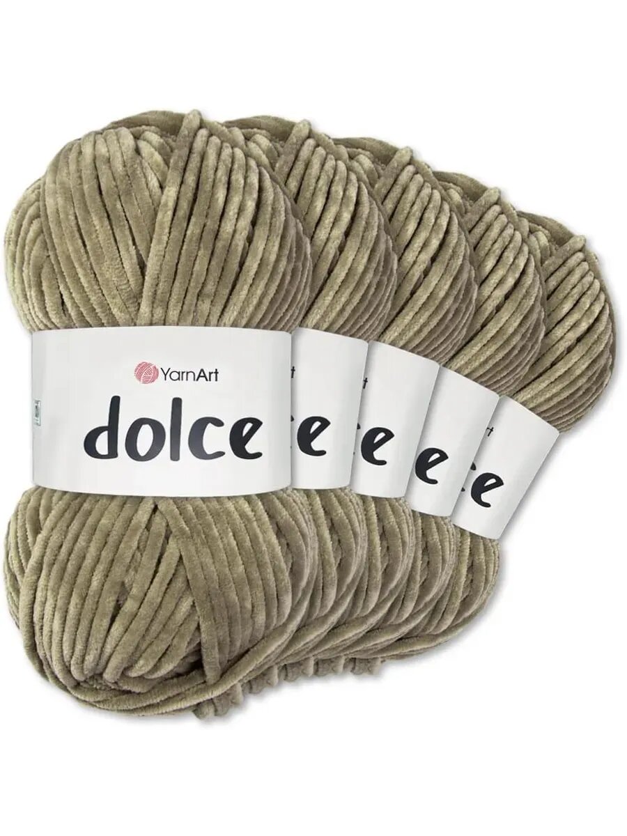 Пряжа плюшевая Dolce 5 шт, 754