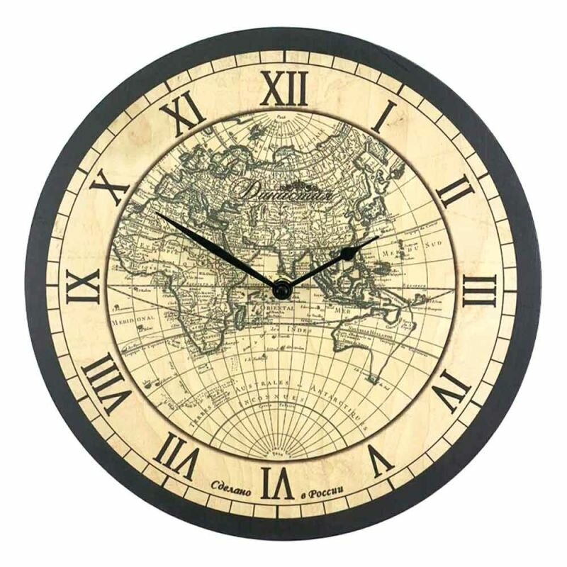 Настенные часы Династия из дерева Династия Настенные часы 02-035 "Цивилизация" с немецким механизмом
