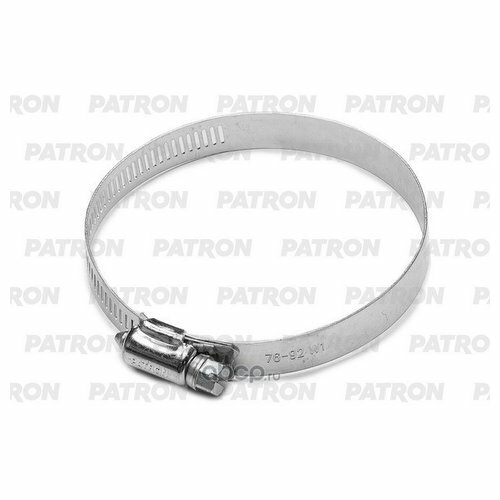 Хомут винтовой 76-92 мм American Type лента с перфорацией, ширина ленты 12.7 мм, W1 - оцинкованная с Patron PA076092