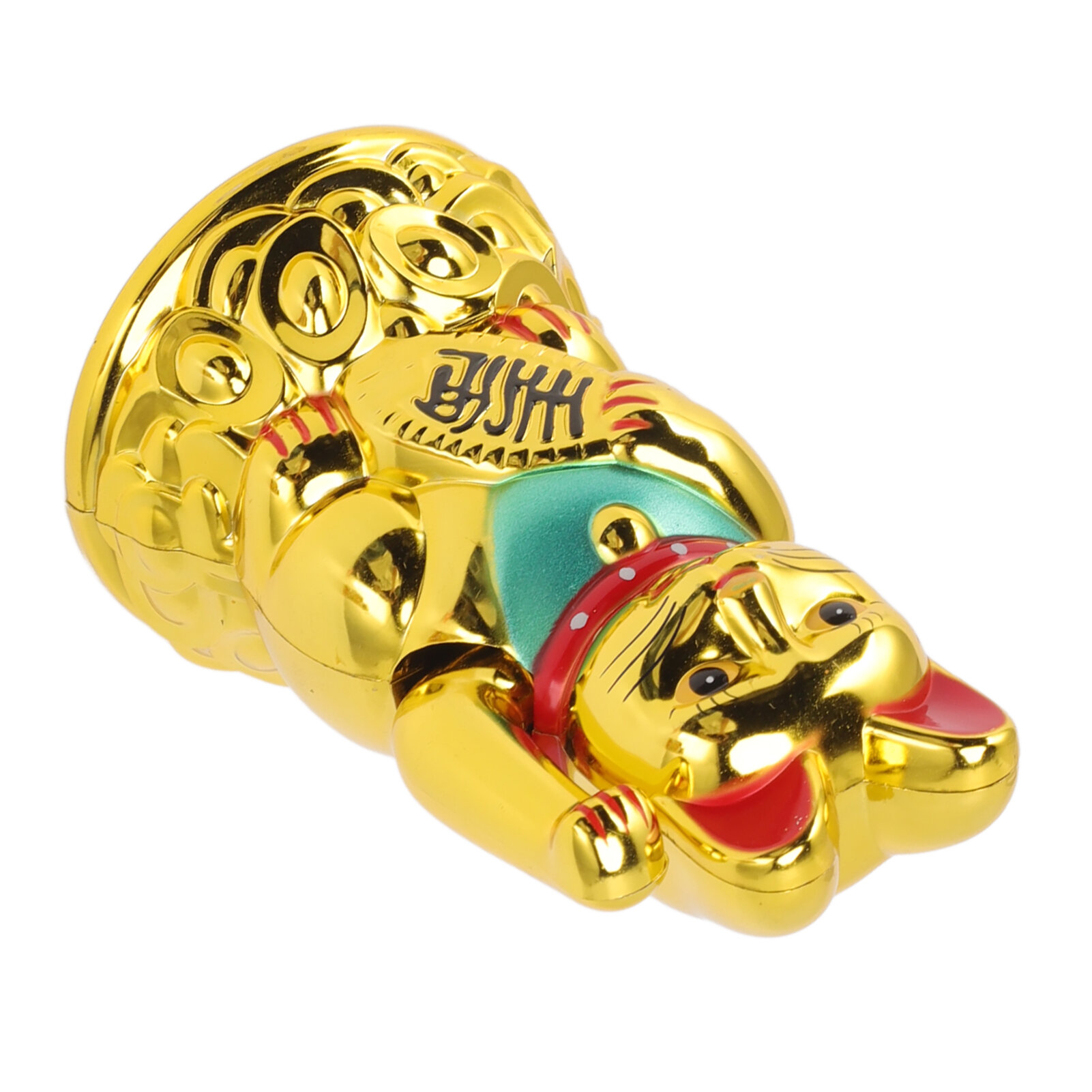 Lucky Cat орнамент, ручная работа, пластиковая электрическая скульптура кошки для украшения дома, подарок, 4,5 дюйма, золото MLY45A