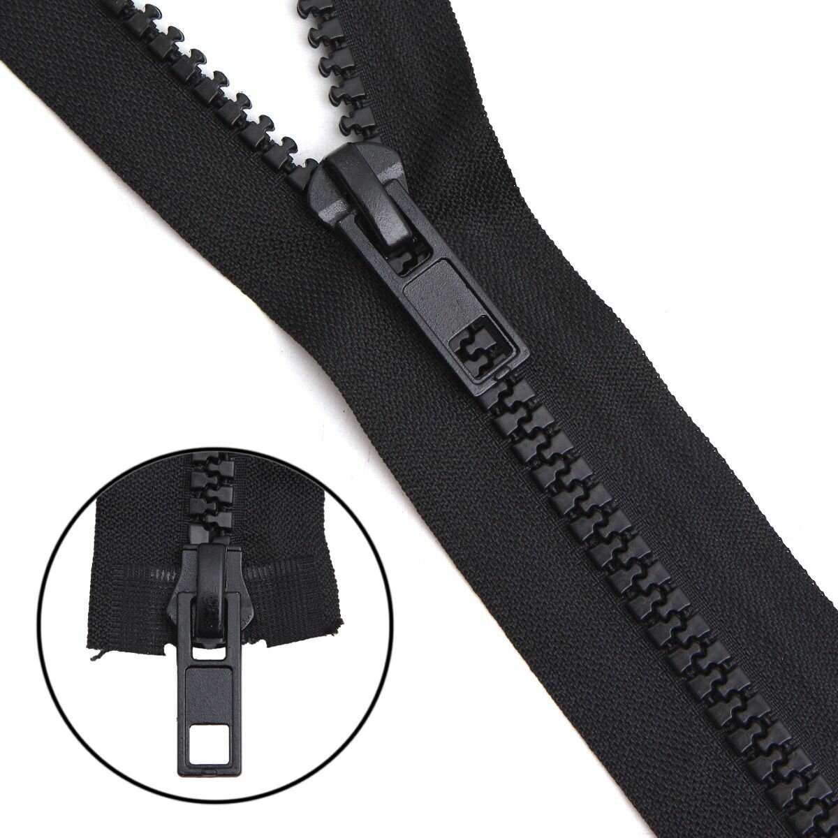 Молния трактор т8 2 замка 80см (580 черный)