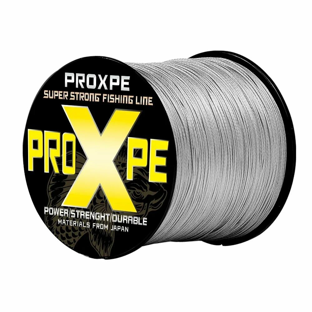 PROXPE X4 плетенка, 300м, 0.12мм, 10lb, Gray
