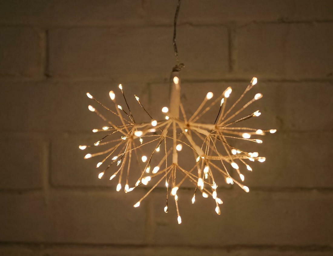 Подвесное светящееся украшение, 80 тёплых белых микро LED-огней, 25 см, Kaemingk