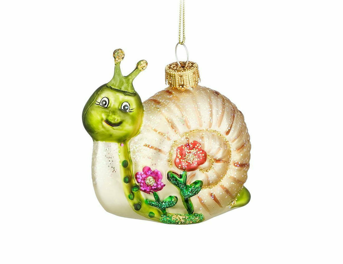 Ёлочная игрушка, стекло, 7 см, Edelman