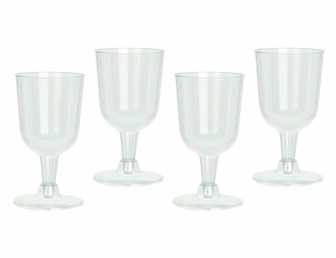 Пластиковые бокалы для вина, 160 мл, 4 шт, Koopman International